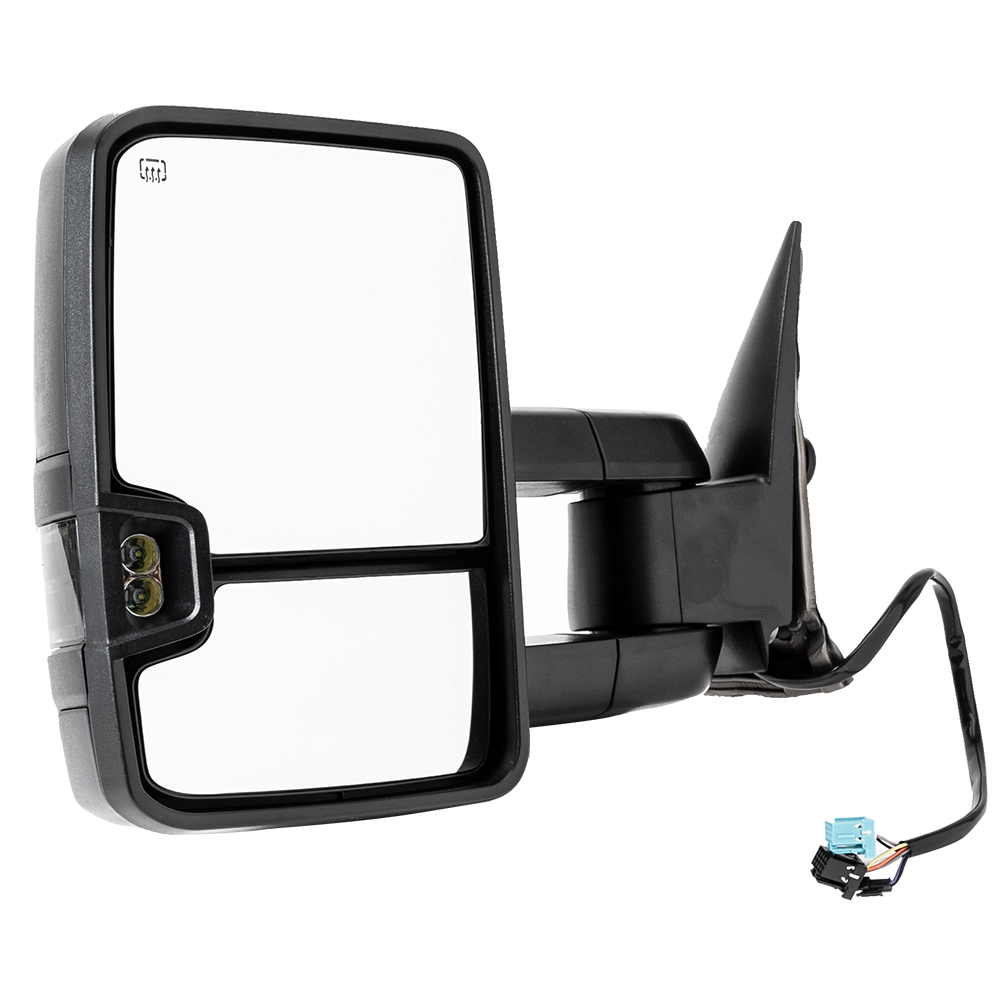 LEFT+RIGHT For 03-06 Chevy Silverado Power+Heated Smoke LED Tow Mirrors ...