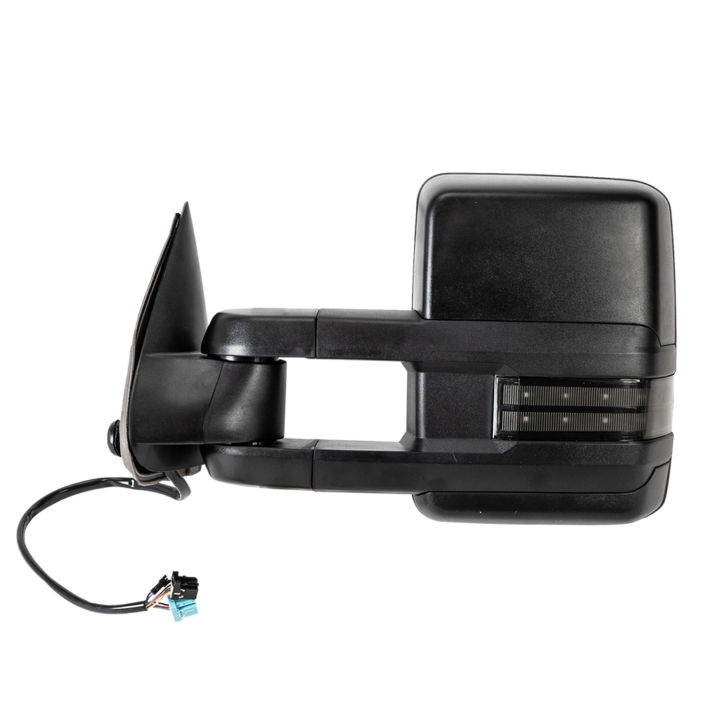 LEFT+RIGHT For 03-06 Chevy Silverado Power+Heated Smoke LED Tow Mirrors ...