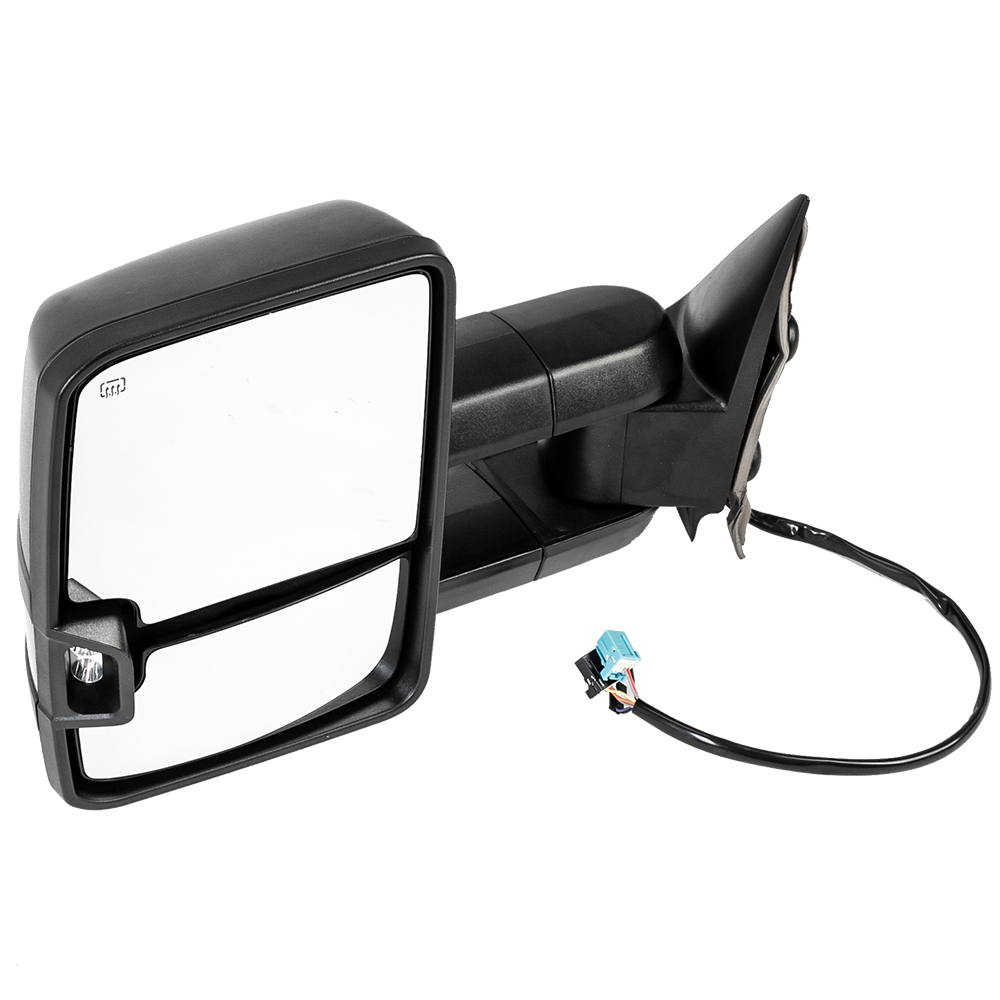 LEFT+RIGHT For 03-06 Chevy Silverado Power+Heated Smoke LED Tow Mirrors ...