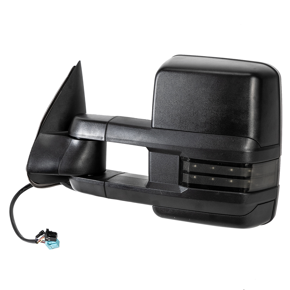 LEFT+RIGHT For 03-06 Chevy Silverado Power+Heated Smoke LED Tow Mirrors ...