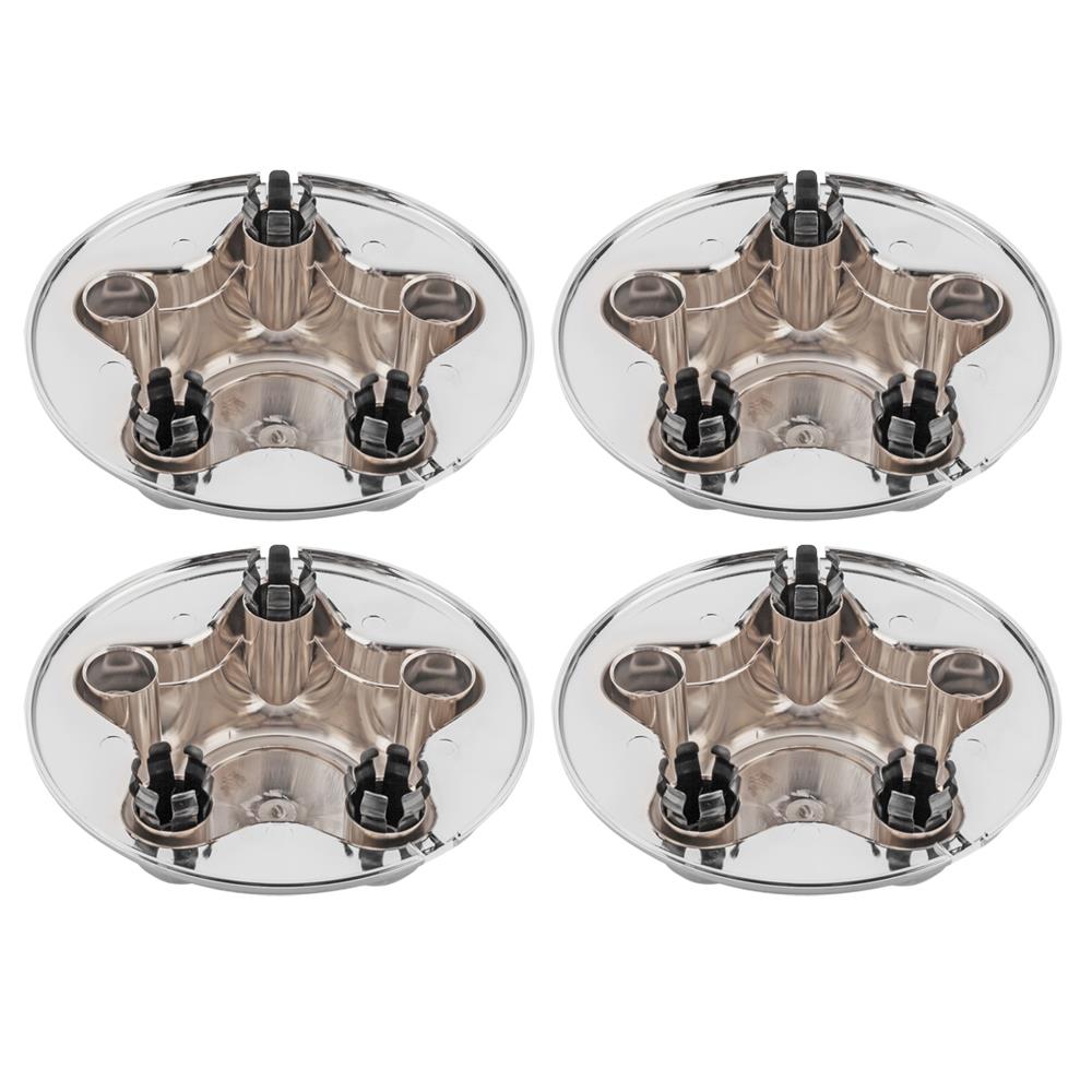 4 Pcs Set For Ford F-150 Chrome Wheel Center Hub Caps Rim Covers 5 Lug ...