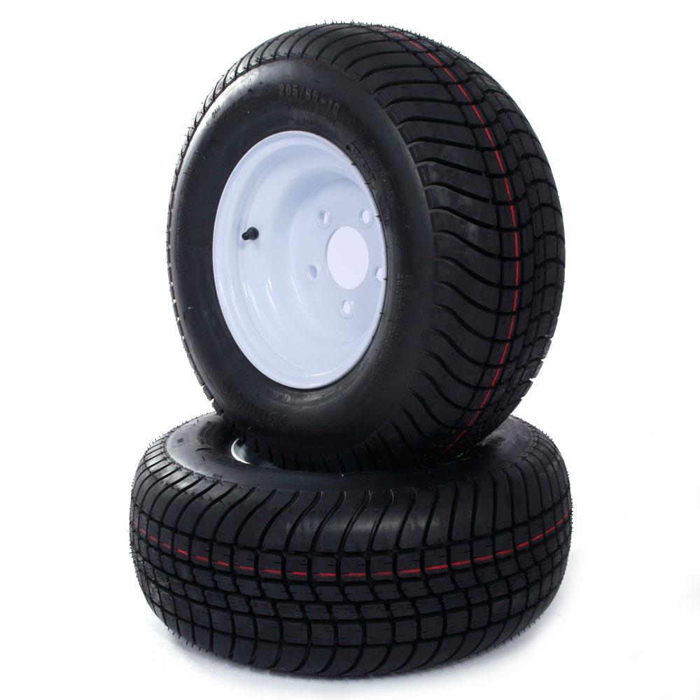 2 OF 1105lbs Trailer Tire Rims 205 65 10 20 5 8 10 5 Lug White TL 2 OF 1105lbs Trailer Tire Rims 205 65 10 20 5 8 10 5 Lug White TL