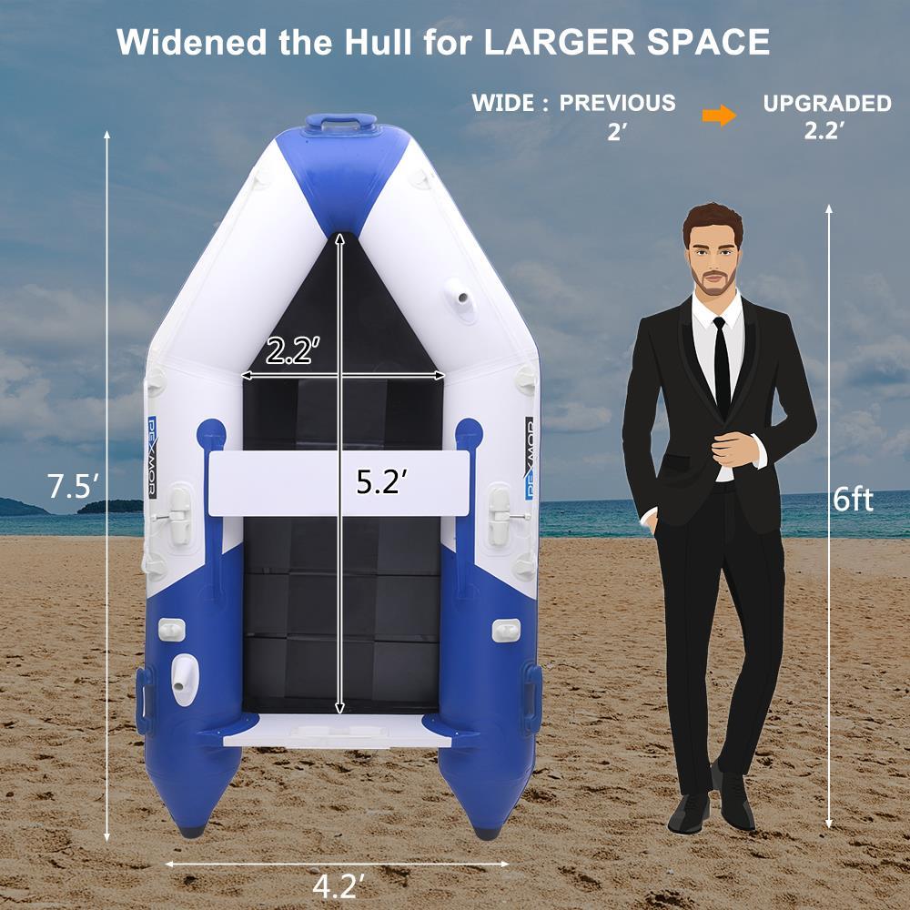Купить Надувная лодка PEXMOR 2/person 7.5 ft Inflatable Boat Raft ...