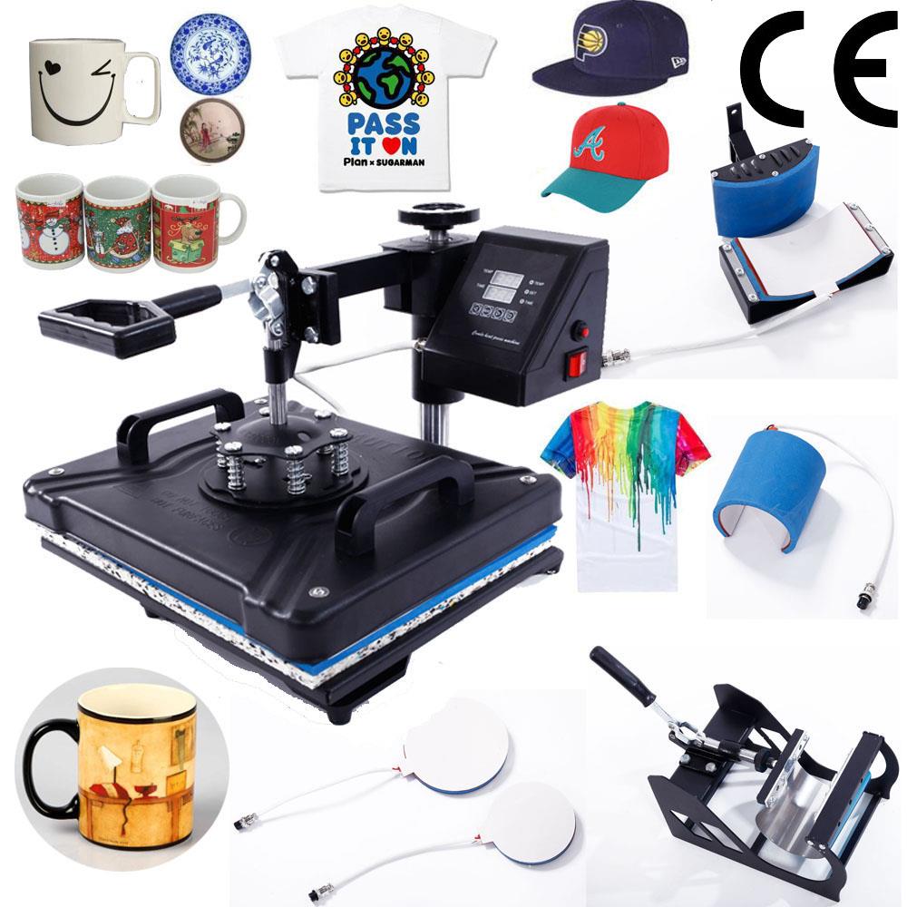 Business Industrial 5 In 1 Digital Heat Press Machine Sublimation For 