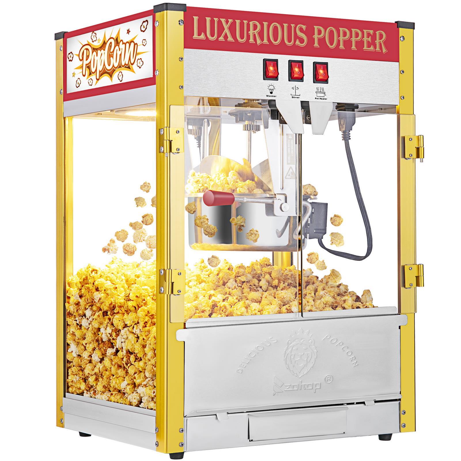 ZOKOP 8Oz Commercial Countertop Popcorn Corn Popper Machine Maker for ...